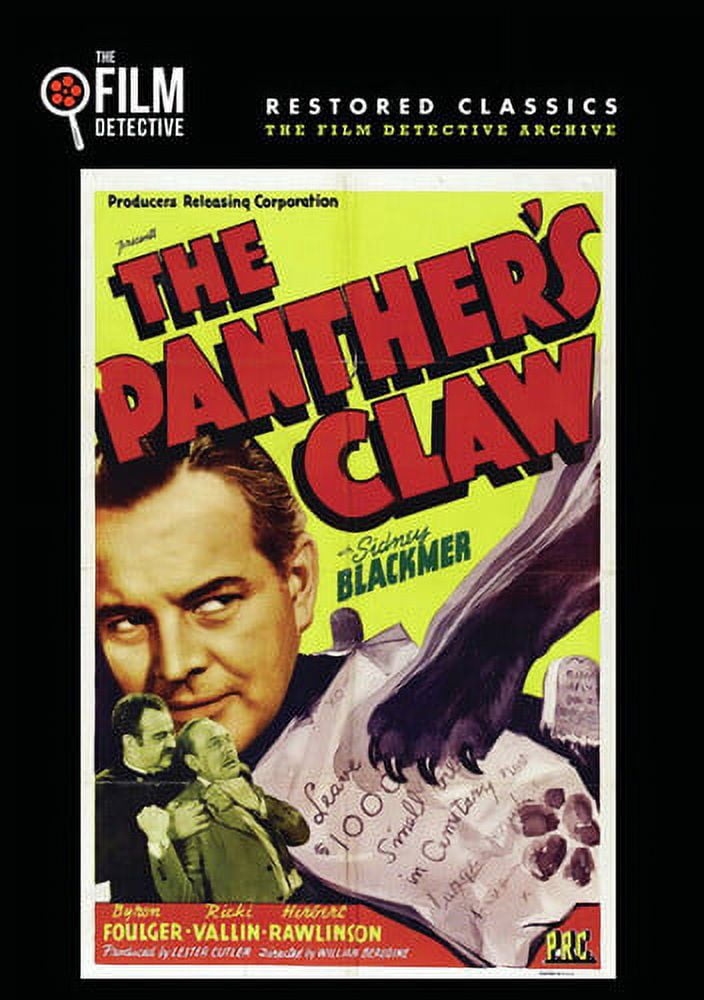 The Panther's Claw (DVD), Film Detective, Mystery & Suspense - Walmart.com