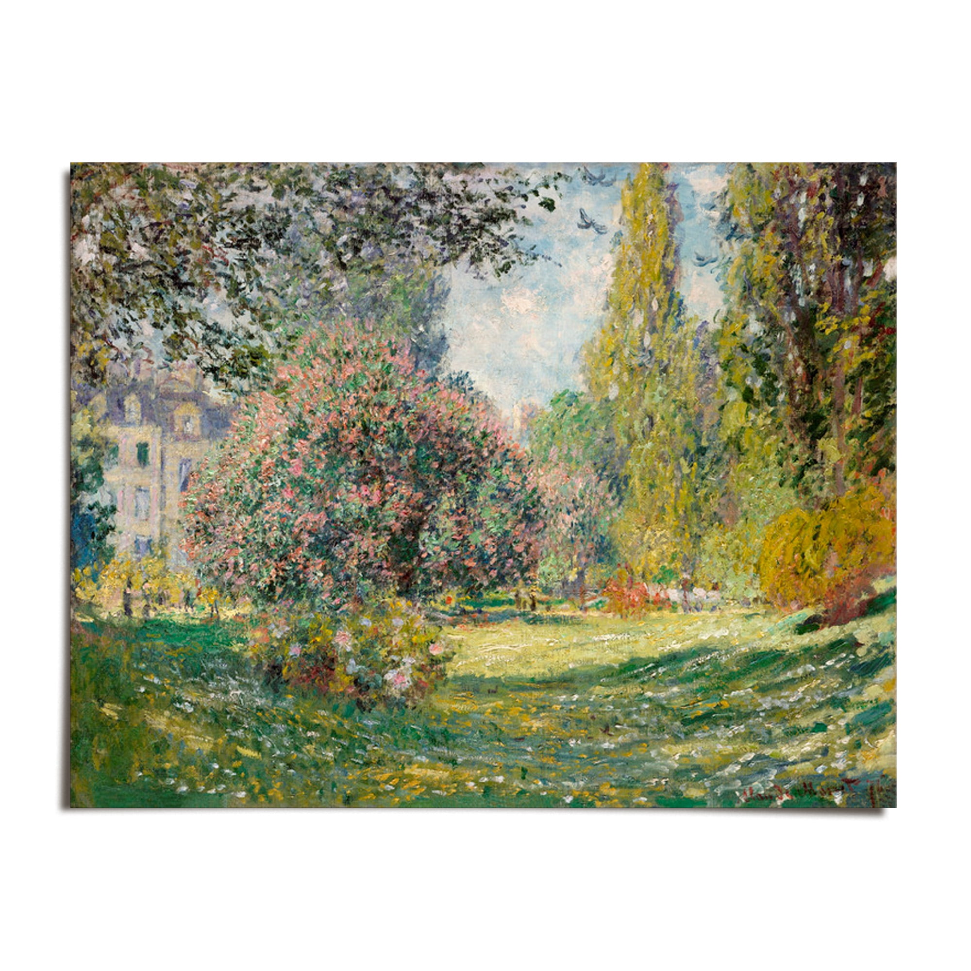 The Parc Monceau, Paris c. 1876 - Claude Monet - 9x12 - Wall Art Print ...