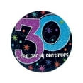 The Party Continues 30th Birthday Cake Plates - Party Supplies ...