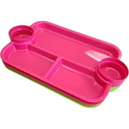 "Large Clear Plastic Serving Trays for Party Catering - 10.5"" x 8.5 ...