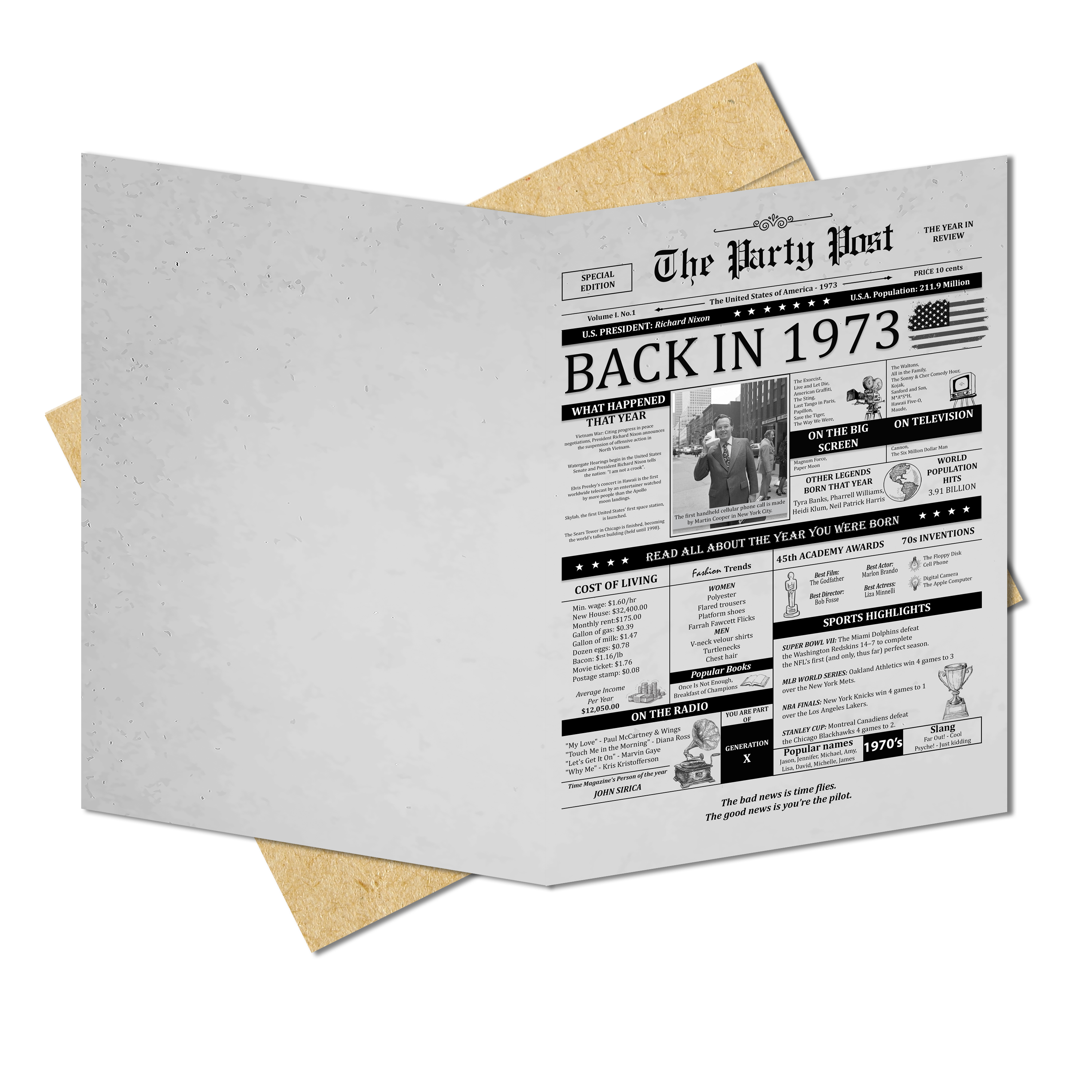 The Party Post 51st Birthday Gifts for Him or Her Born in 1973 Touring ...