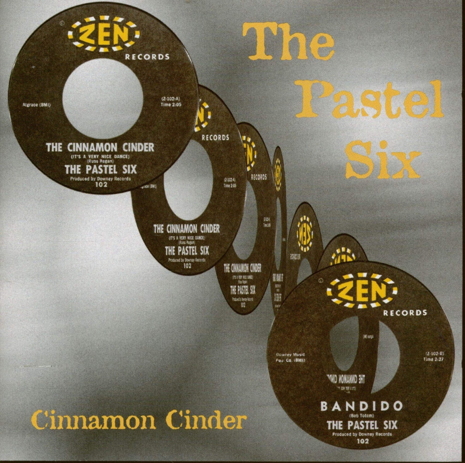 The Pastel Six-Cinnamon Cinder 1998 GARLAND Label CD SURF - Walmart.com