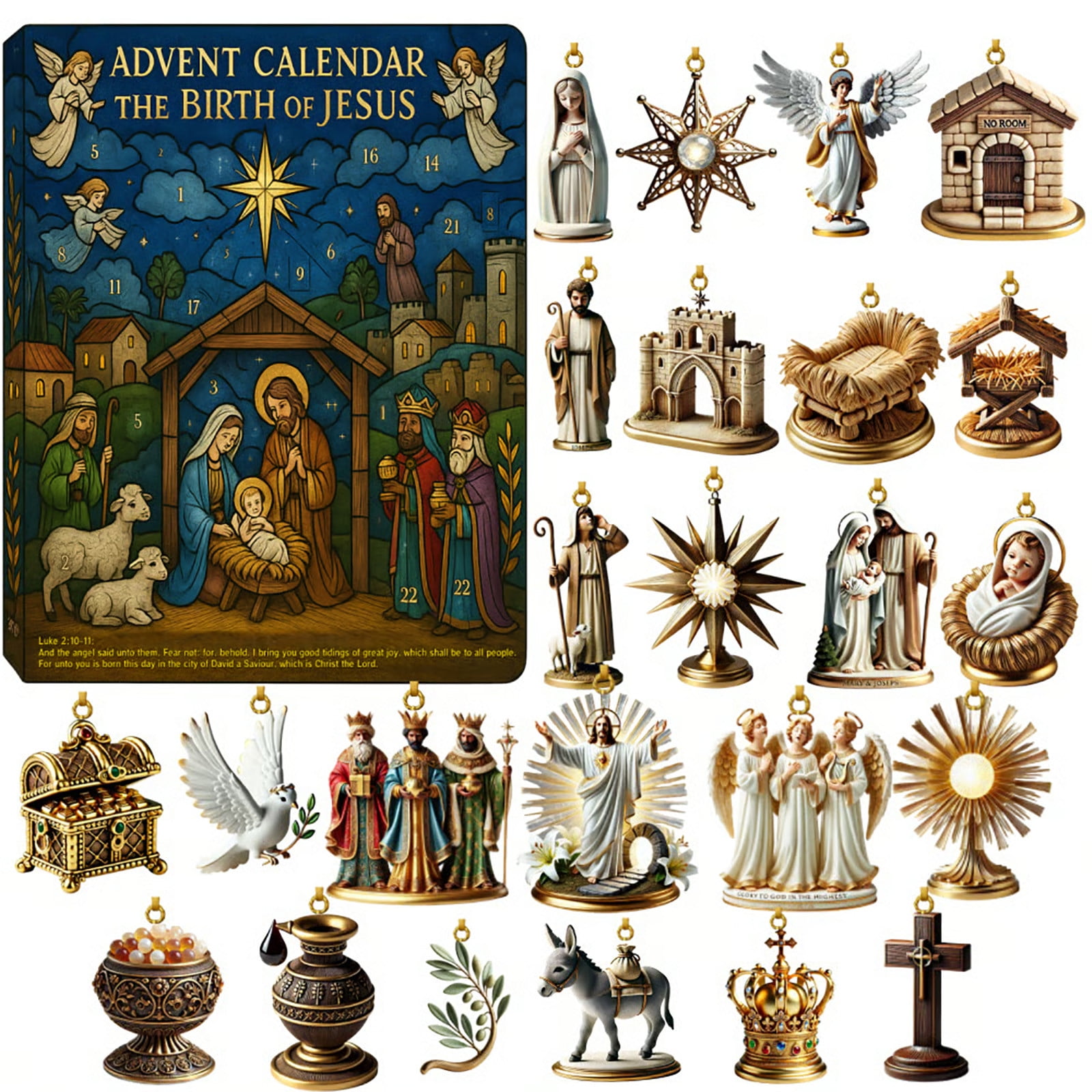 The Path To Advent Calendar 2025 24 Days Of Scene Hanging Display With ...