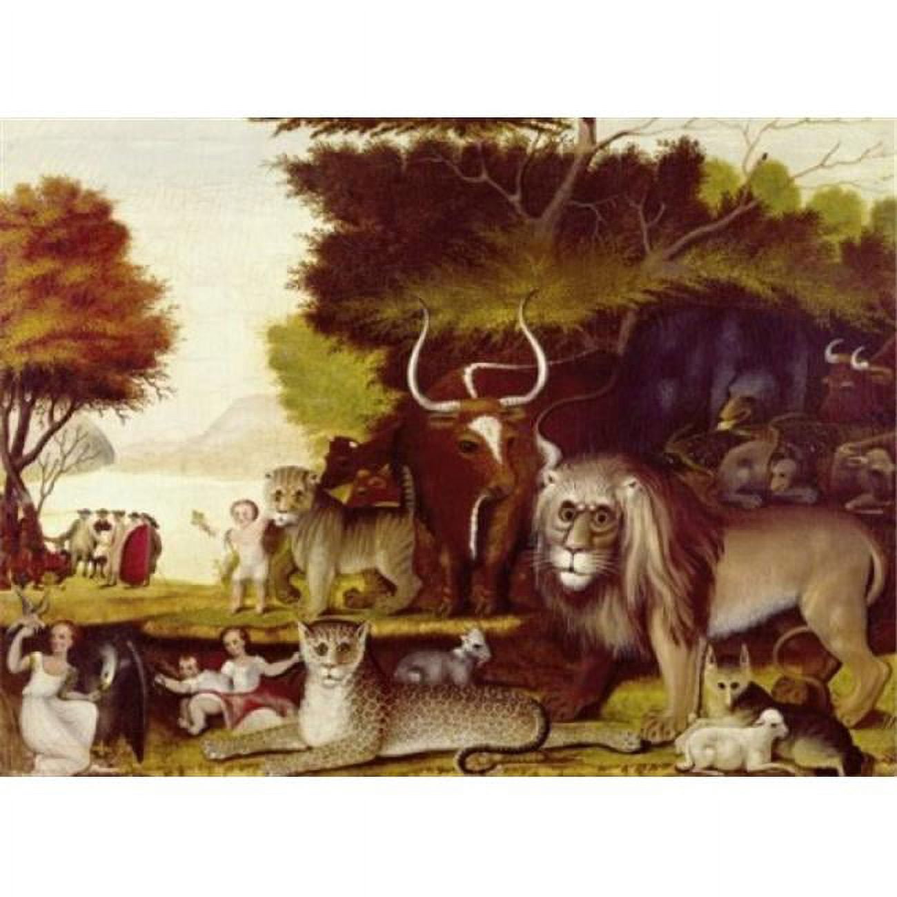 The Peaceable Kingdom Edward Hicks 1780-1849 American Oil on Canvas ...