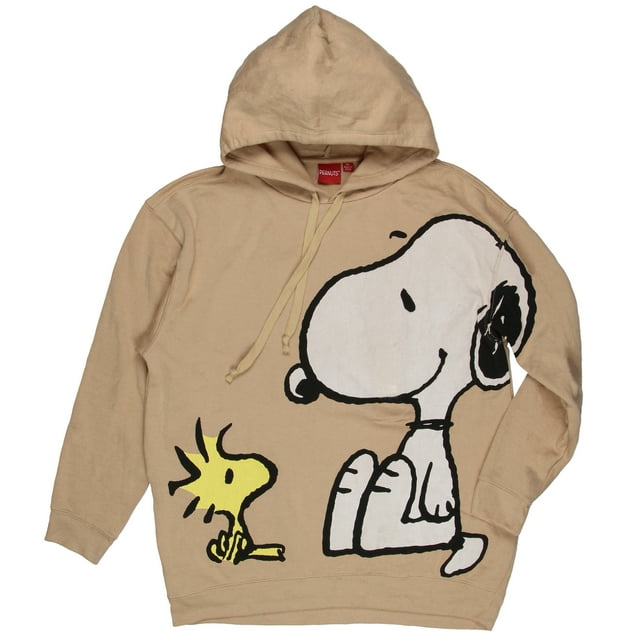 The Peanuts Men's Snoopy and Woodstock Distressed Lightweight Pull Over ...