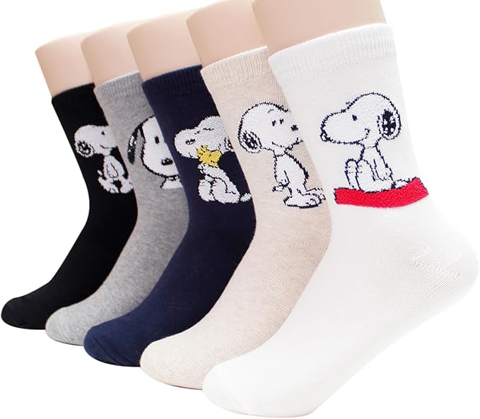 Peanuts Snoopy Women & teen girls Cartoon Character Socks 5pk - Walmart.com