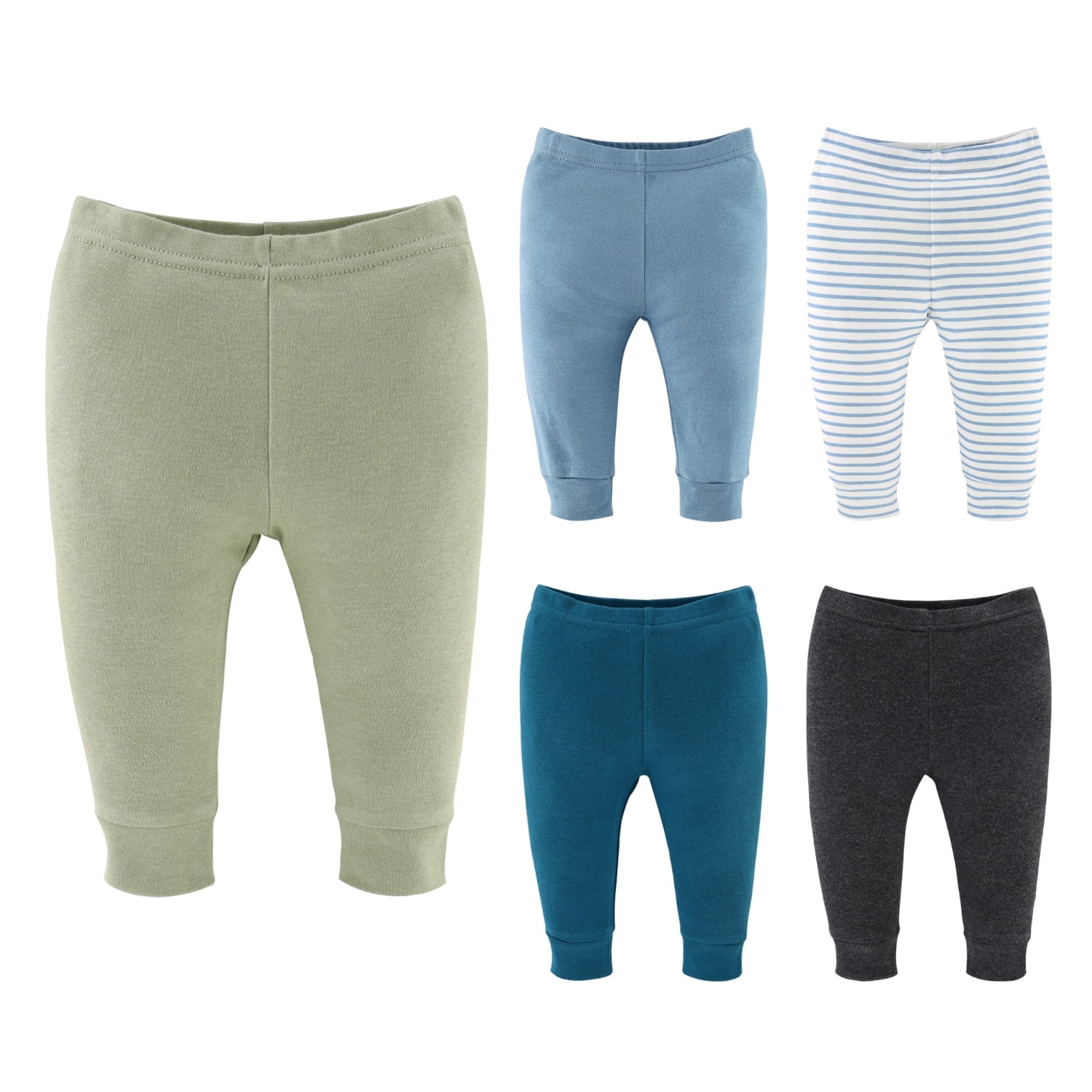 The Peanutshell Baby Boy Pants, 5-Pack, Boy Basics - Walmart.com