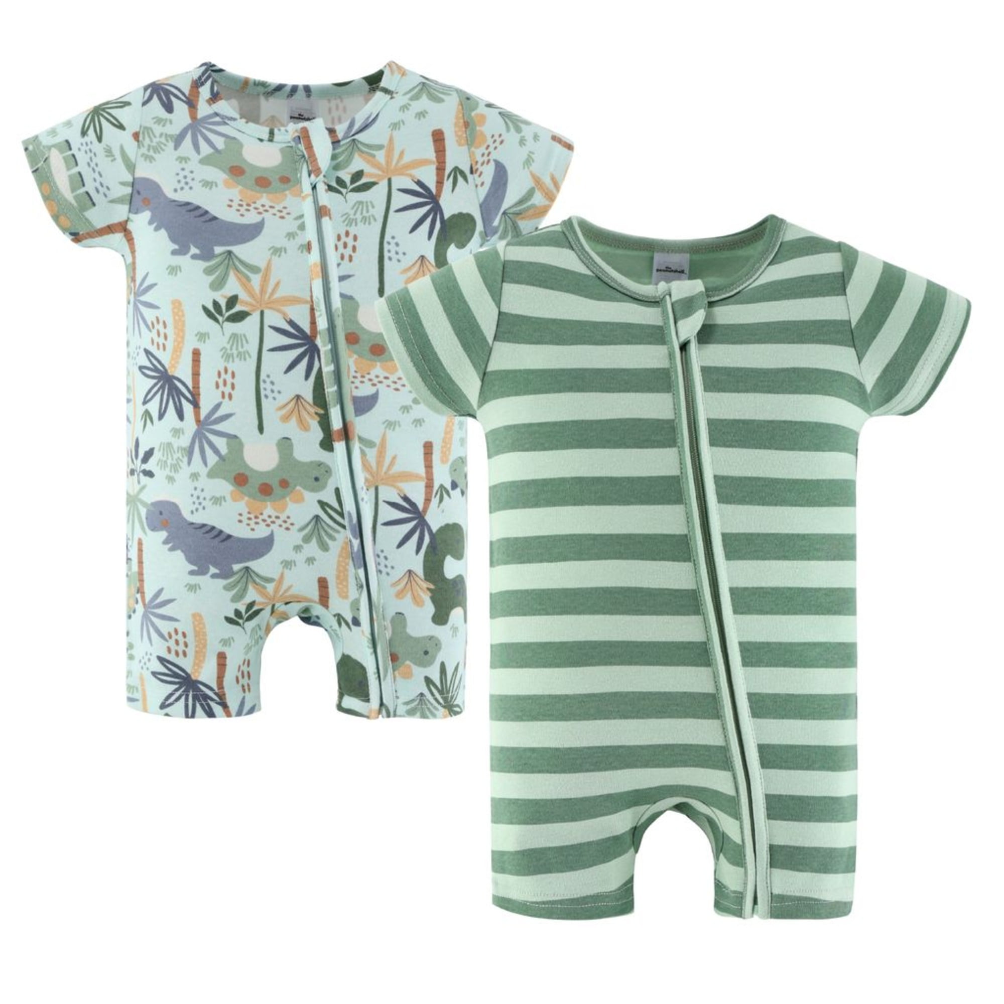 The Peanutshell Baby Rompers Set, Baby Boy Rompers for 3 Months, Green ...