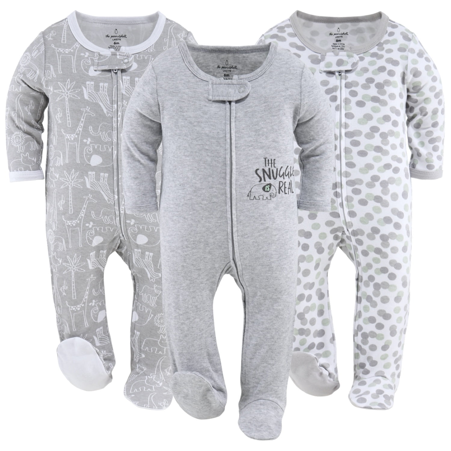 The Peanutshell Baby Sleep n Play Footed Pajamas for Boys or Girls ...