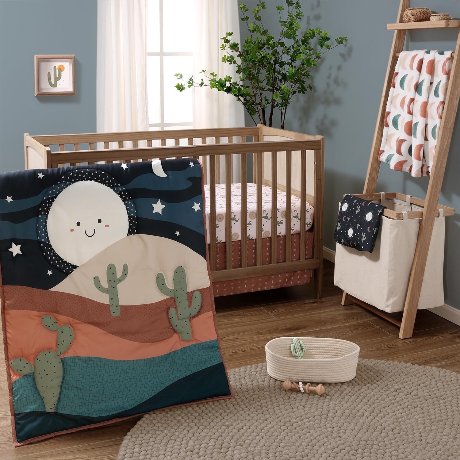The Peanutshell Crib Bedding Set for Baby Girls and Boys, Joshua Tree ...