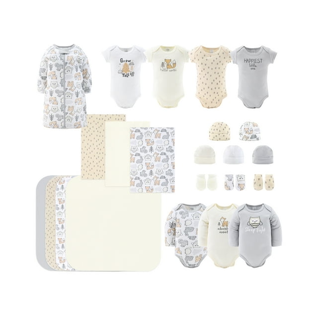 The Peanutshell Newborn Layette Gift Set, 23 Essential Pieces, Infant ...