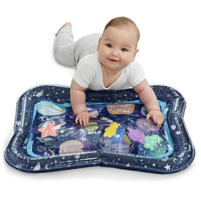 The Peanutshell Space Tummy Time Water Play Mat for Babies, 3 Months ...