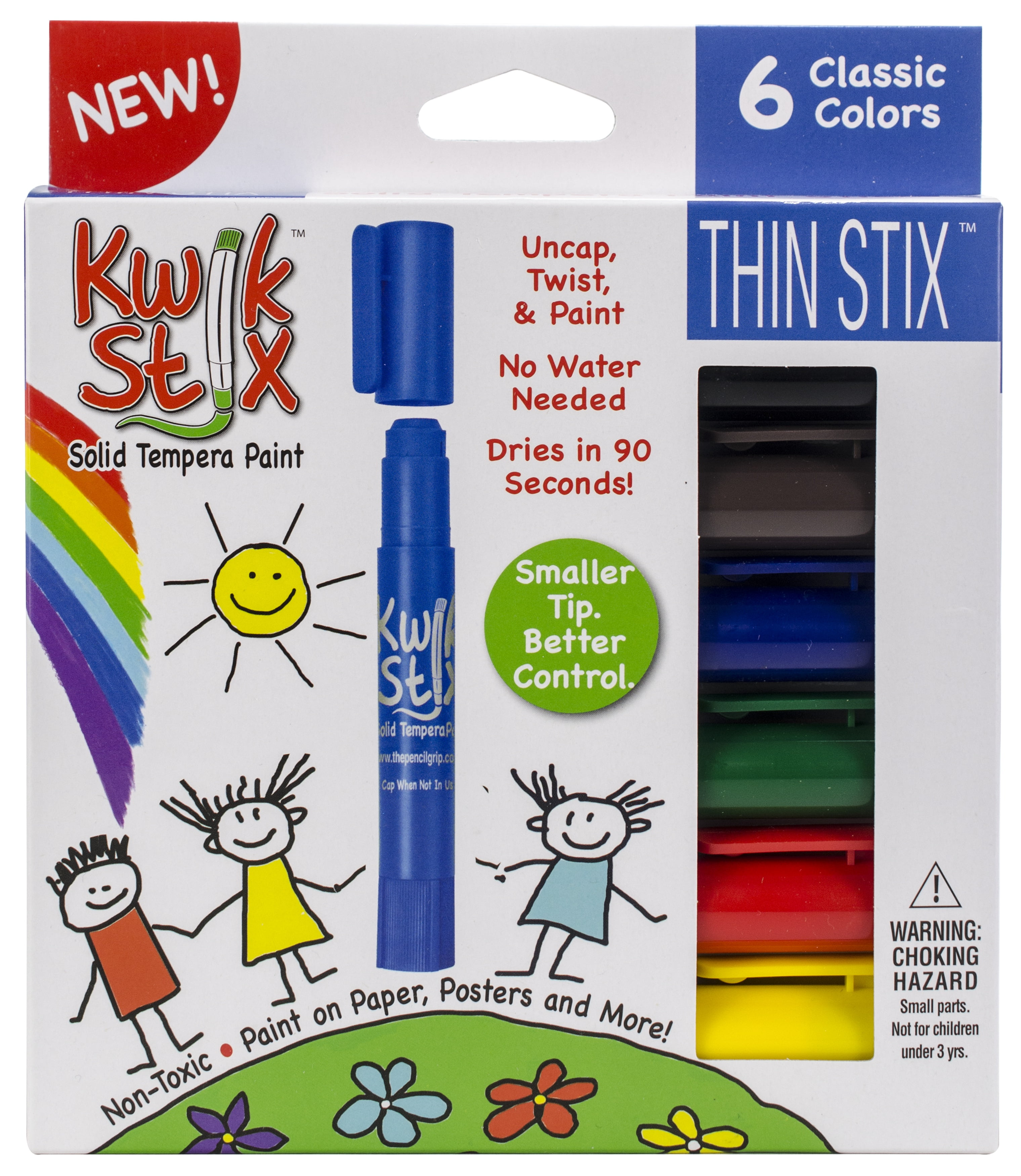 The Pencil Grip Kwik Stix Tempera Paints, Thin Tempera Paint Pens ...