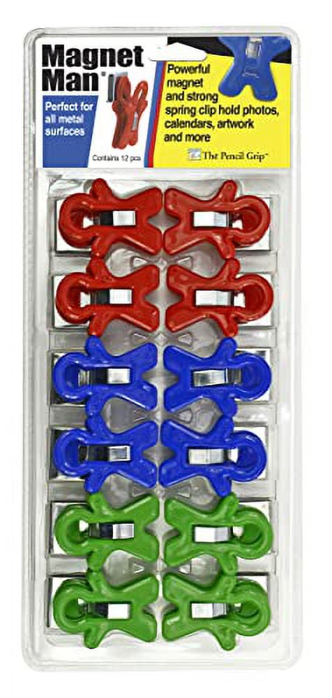 The Pencil Grip Magnet Man People Shaped Magnet Clips, Assorted Color ...