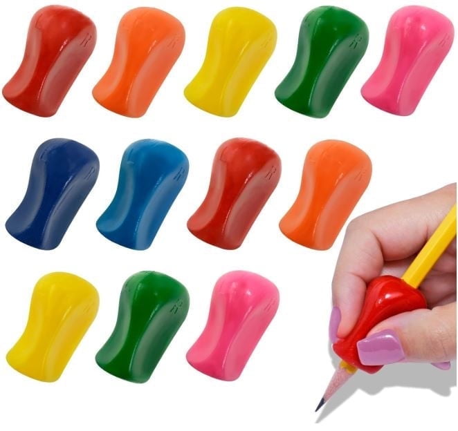 The Pencil Grip Original Pencil Grippers 12 Pcs, Improves Handwriting ...