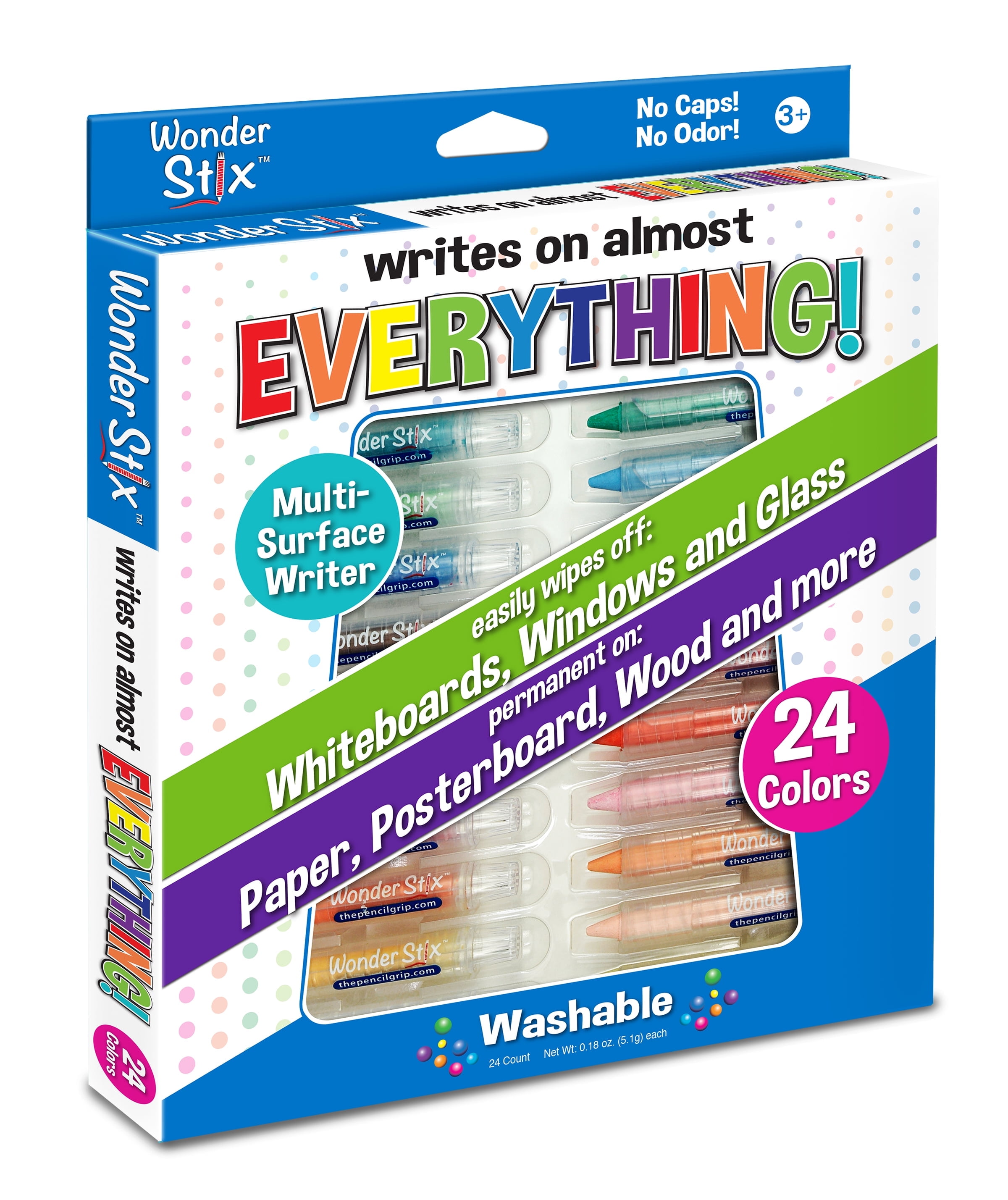 Wonder Stix Pastel Colors Dustless Chalk Crayons, 24ct - Walmart.com