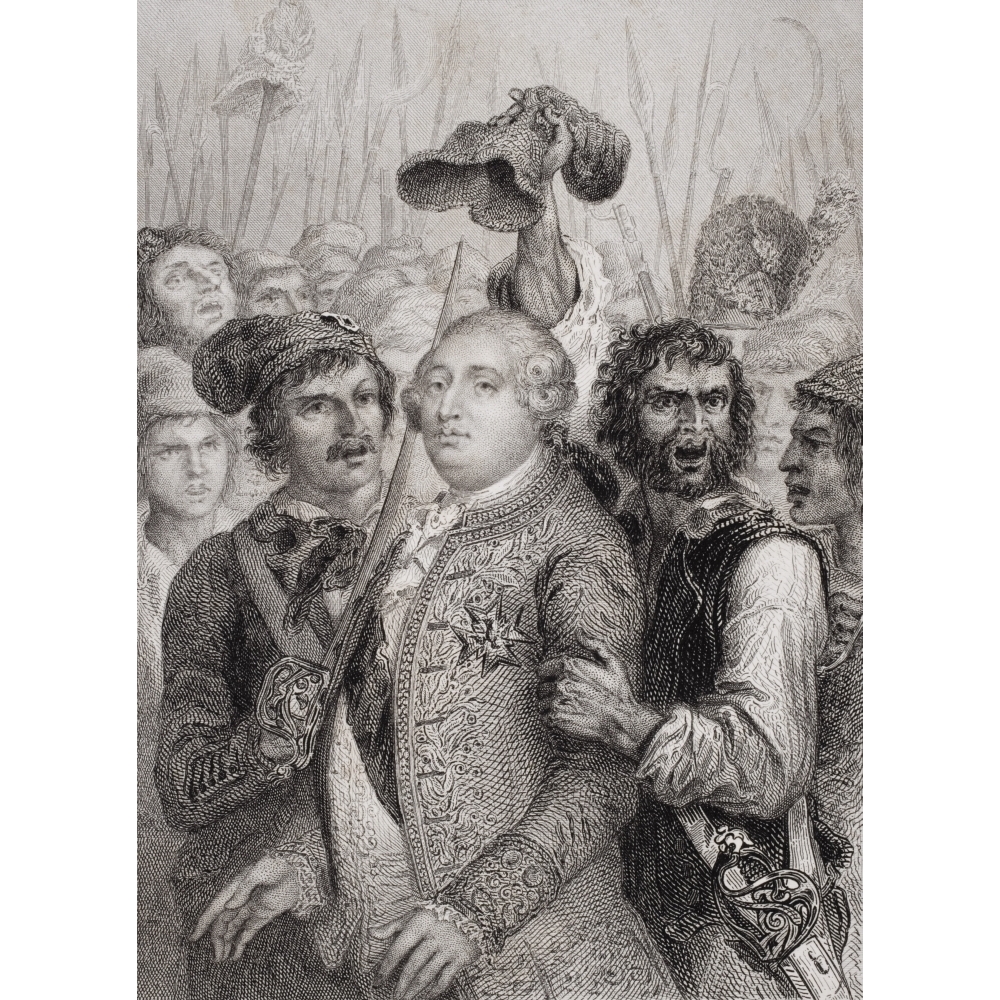 The People At The Tuileries, 20 June, 1792. Louis Xvi 1754 1793. King ...
