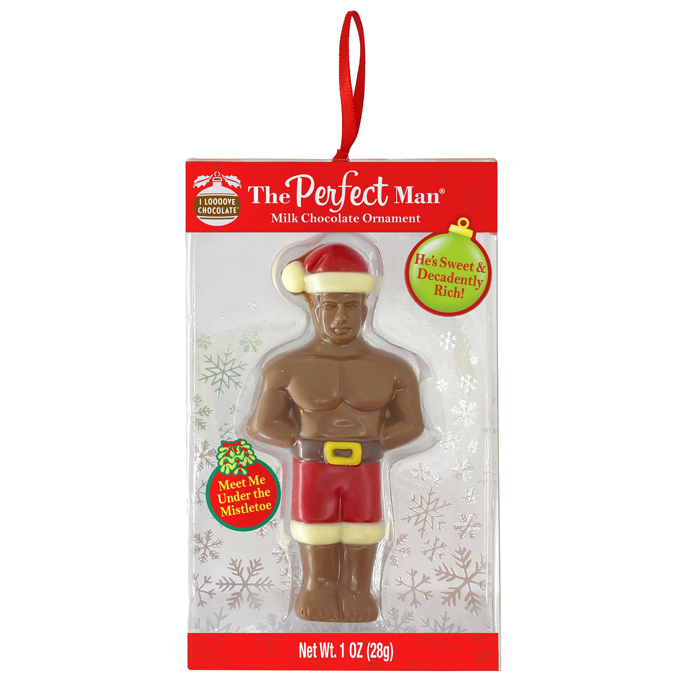 The Perfect Man Milk Chocolate Ornament Bar, 1oz, Holiday Stocking ...