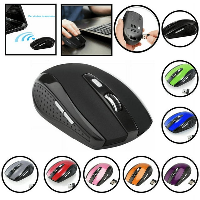 The Perfect Part 2.4GHz Wireless Mouse with USB Receiver for Computer ...