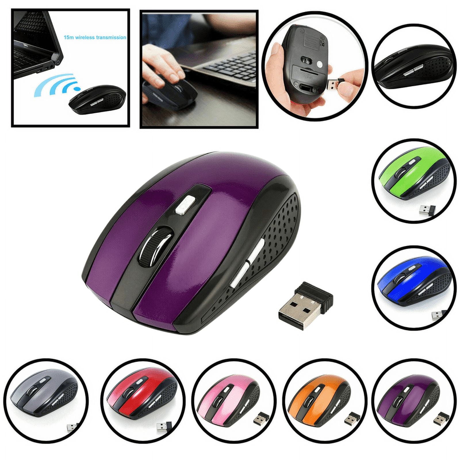 The Perfect Part 2.4ghz Cordless Wireless Mouse For Desktop, Laptop