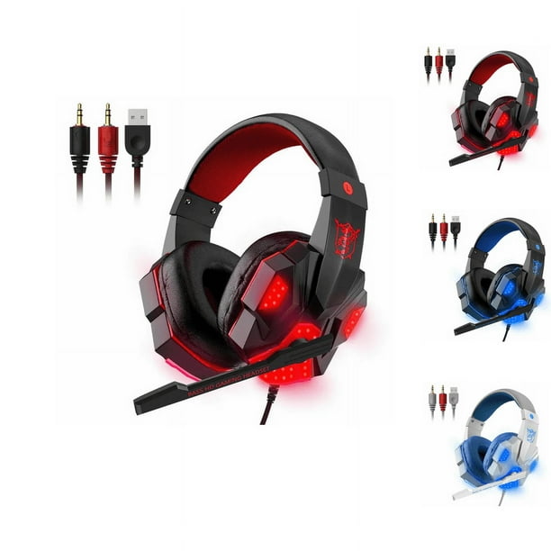 The Perfect Part LED Headset with Microphone for PC, Gaming Headset ...