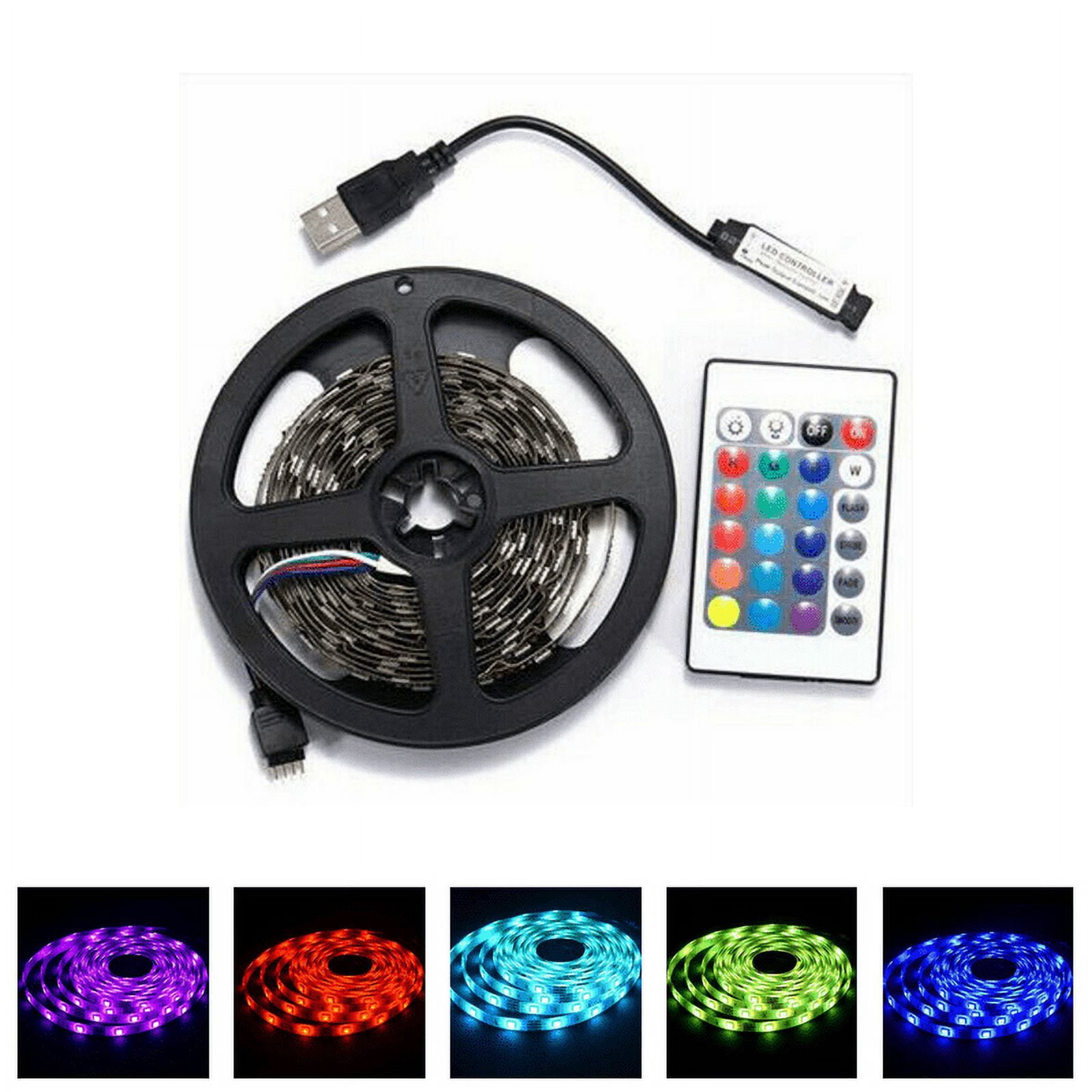 The Perfect Part LED Strip Lights with Remote for Bedroom-2M - Walmart.com