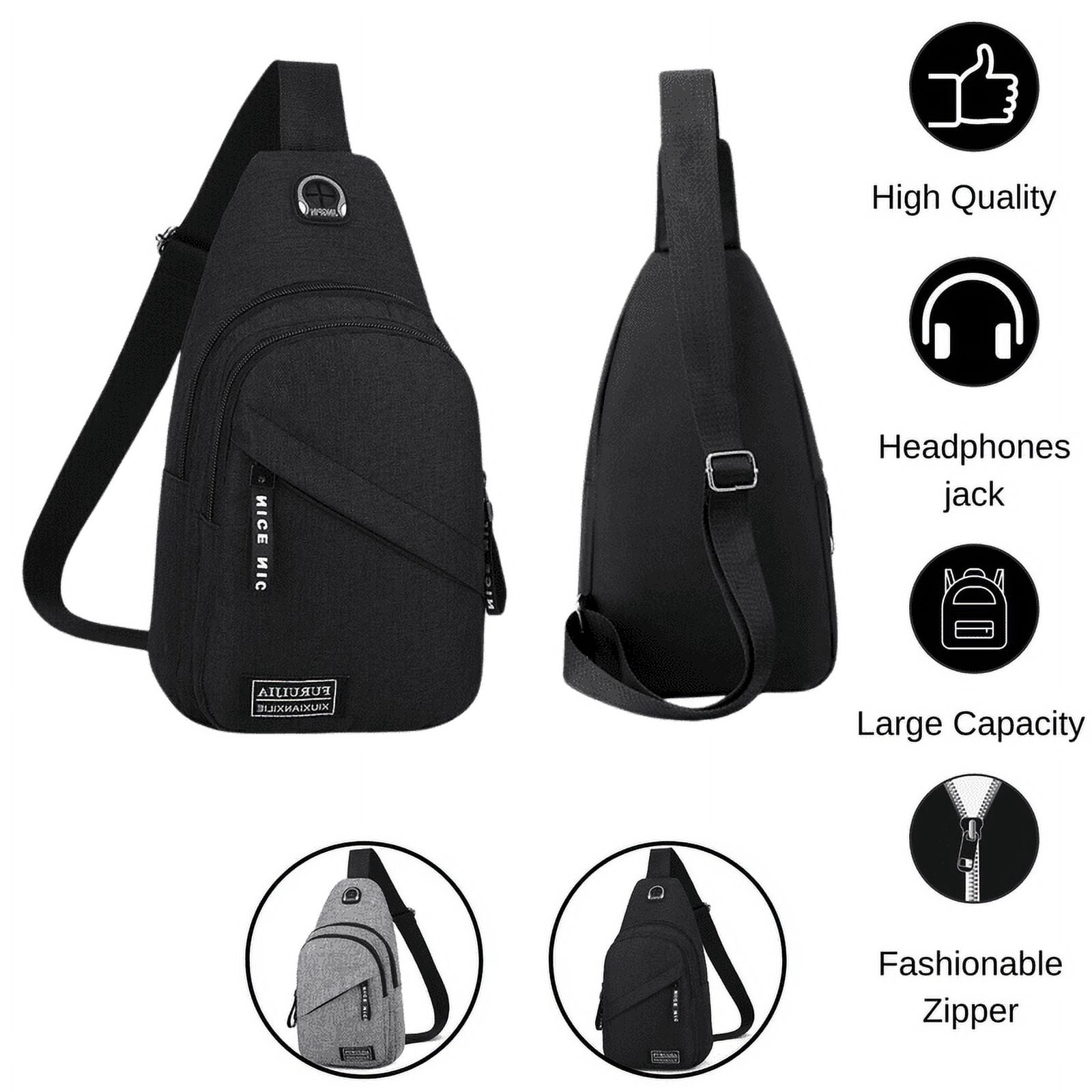The Perfect Part Sling Cross Body Shoulder Travel Bag for Men & Women ...