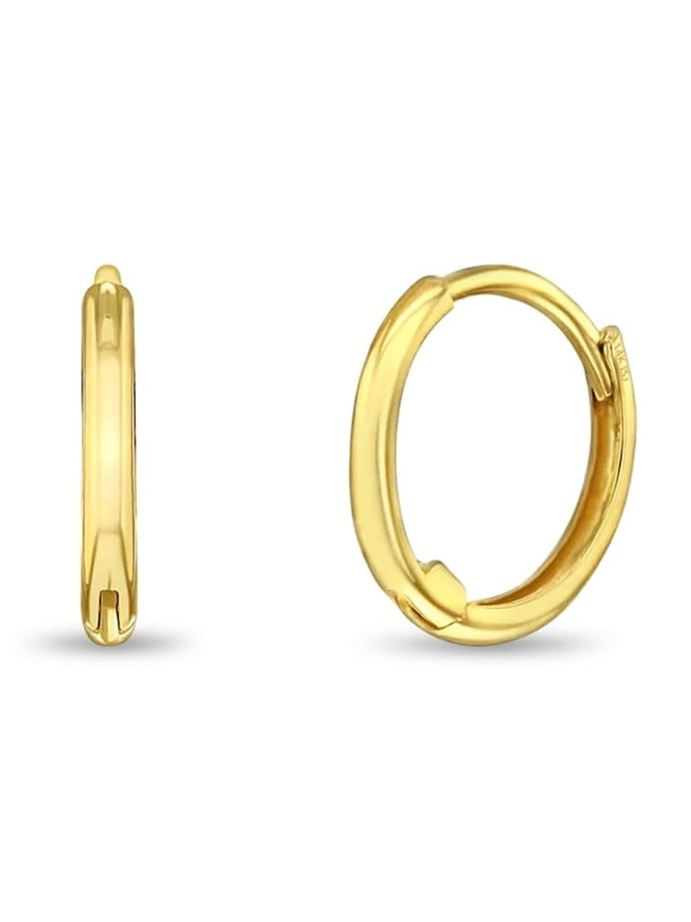 The Perfect Tiny Hoop Baby & Toddler Earrings 7mm Hoop - 14k Gold ...