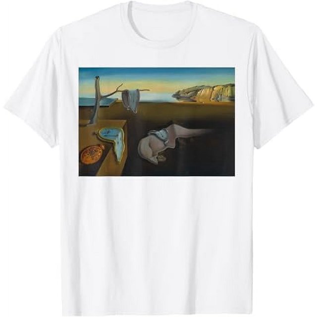 The Persistence of Memory Famous Painting By Dali T-Shirt - Walmart.com