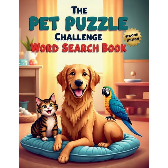 The Pet Puzzle Challenge Word Search Book (Second Edition): Brain ...