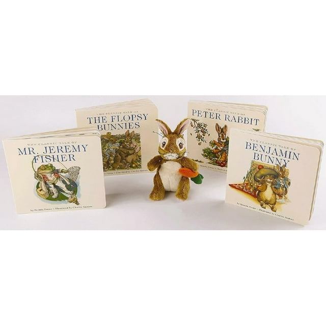 The Peter Rabbit Deluxe Plush Set (Board Book & Plush, Out of Box Gift ...
