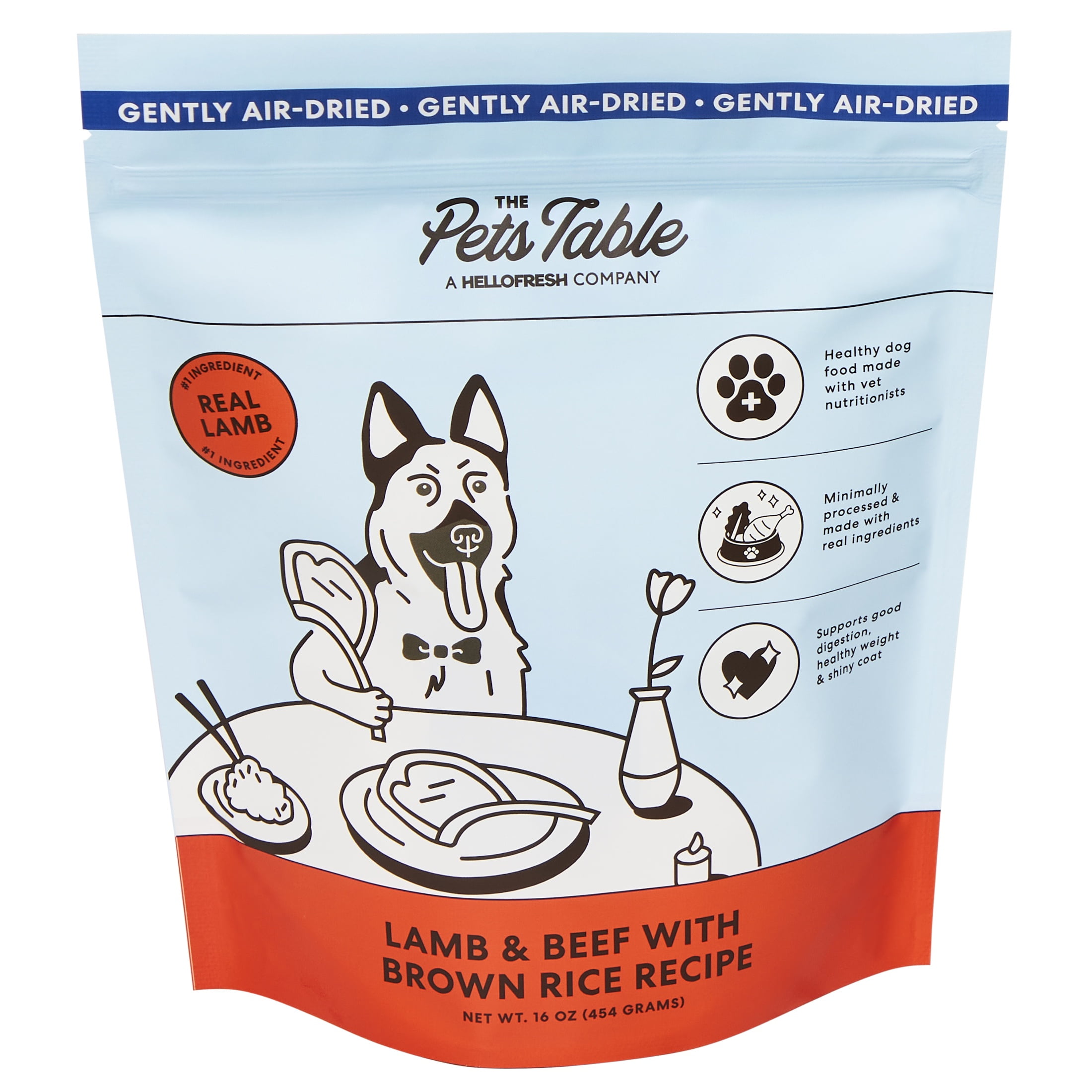 The Pets Table Lamb & Beef with Brown Rice Air-Dried Dog Food, 1 lb ...