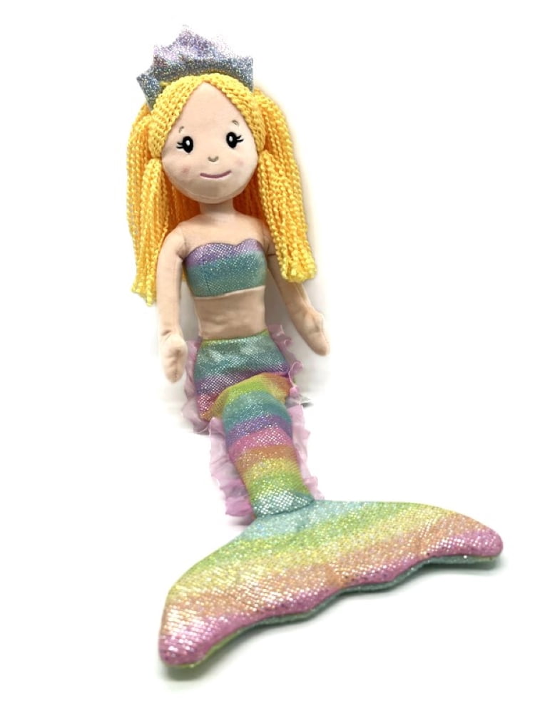The Petting Zoo Mermaid Doll Plushie, Gifts for Girls, Ombrez Mermaid ...