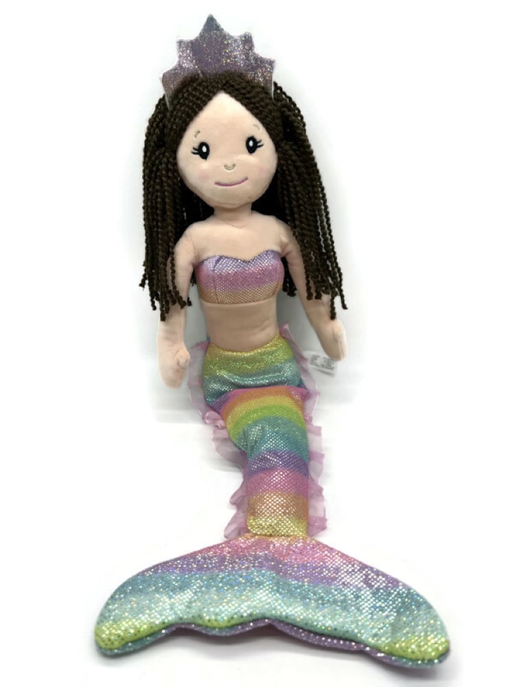 The Petting Zoo Mermaid Doll Plushie, Gifts for Girls, Ombrez Mermaid ...