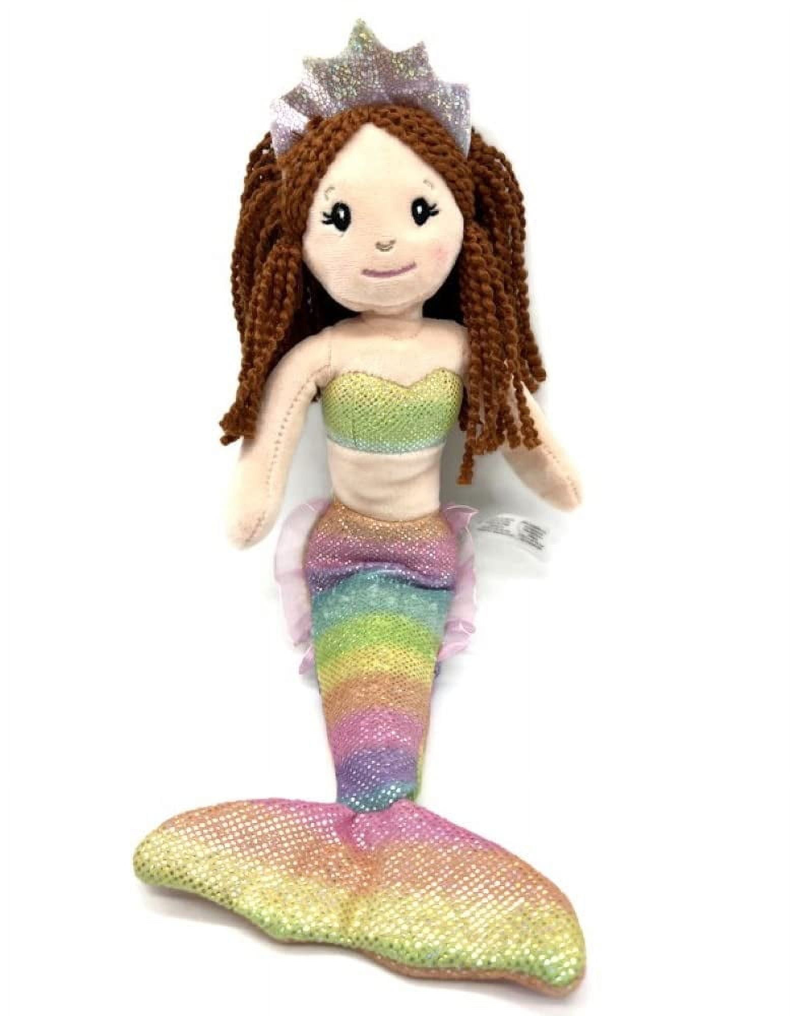 The Petting Zoo Mermaid Doll Plushie, Gifts for Girls, Ombrez Mermaid ...