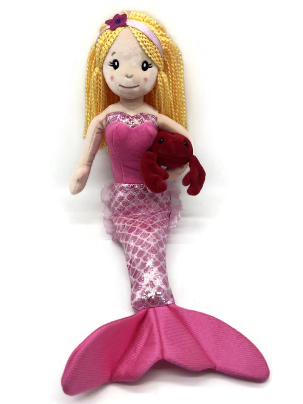 The Petting Zoo Mermaid Doll with Crab Stuffed Animal- Great Gifts for ...