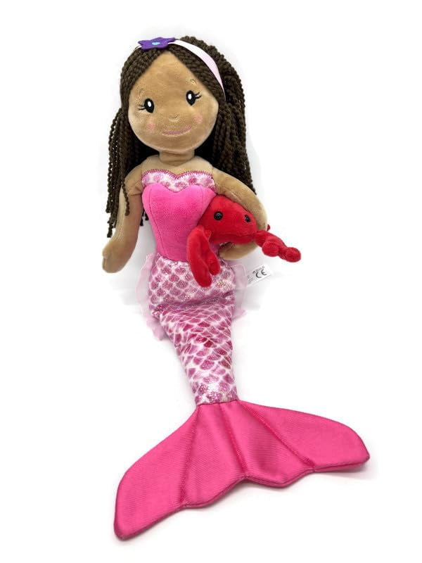 The Petting Zoo Mermaid Doll with Crab Stuffed Animal- Great Gifts for ...