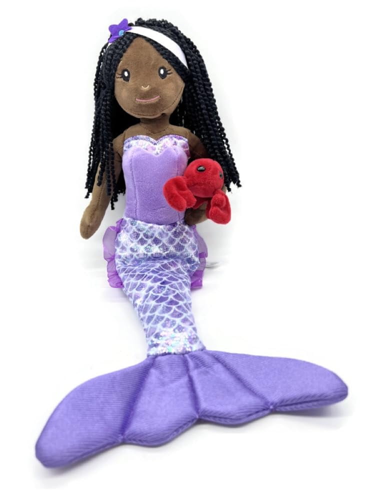 The Petting Zoo Mermaid Doll with Lobster Stuffed Animal, Gifts for ...