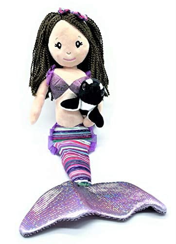 The Petting Zoo Mermaid Doll with Penguin Stuffed Animal- Great Gifts ...