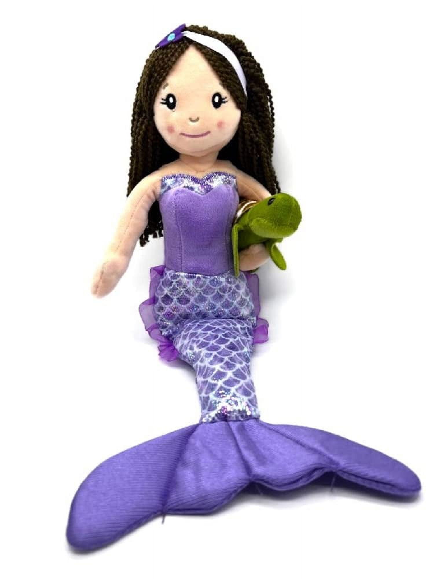 The Petting Zoo Mermaid Doll with Sea Turtle Stuffed Animal- Great ...