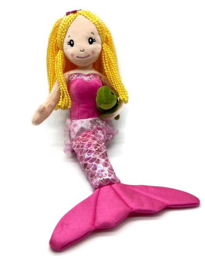 The Petting Zoo Mermaid Doll with Turtle Stuffed Animal- Great Gifts ...