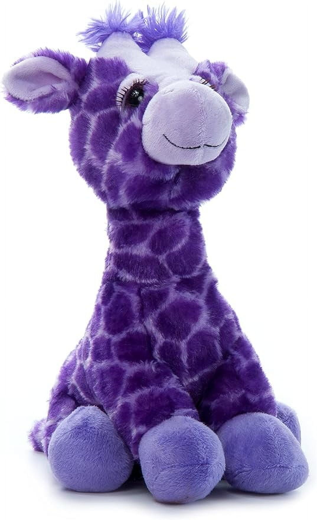 The Petting Zoo Purple Giraffe Stuffed Animal Plushie, Lash’z Zoo ...