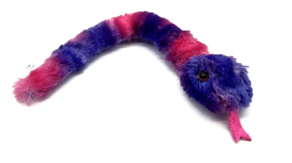 The Petting Zoo Snake Stuffed Animal, Gifts for Girls, Tie Dye Snake Plush Toy, 20 in (Purple ...