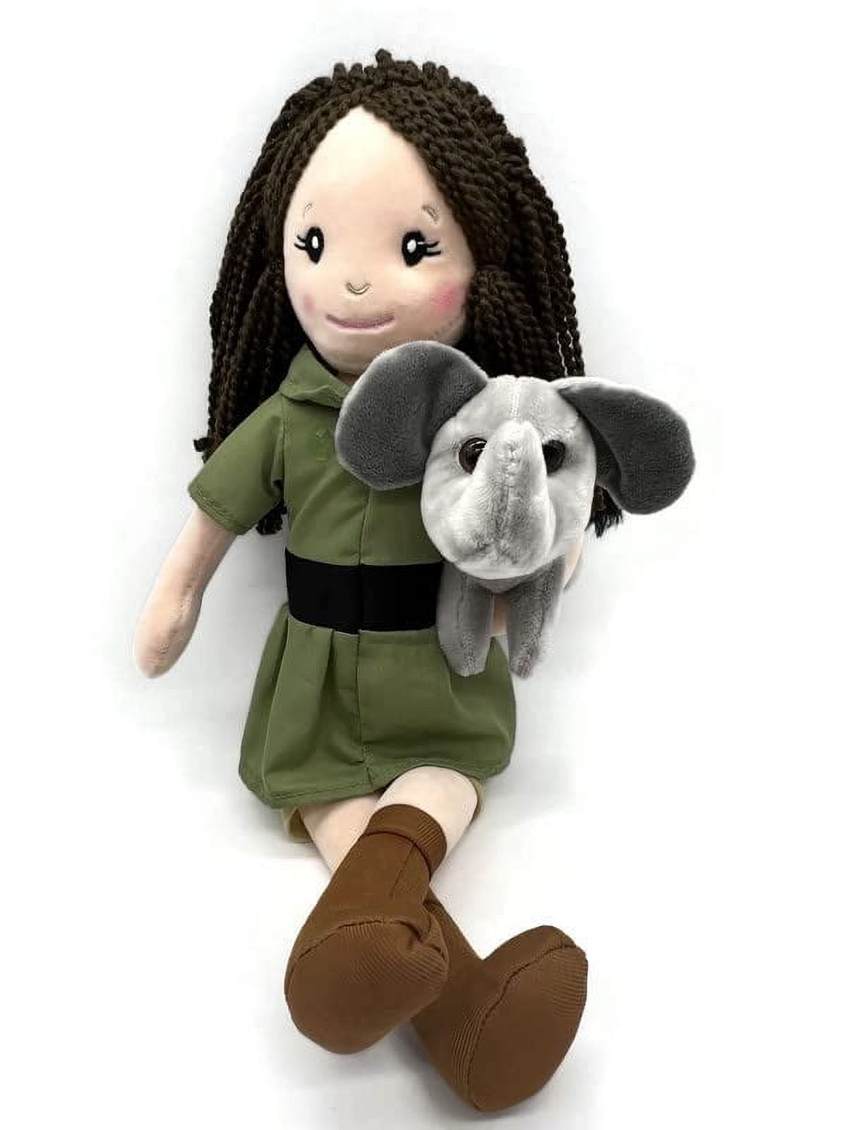 The Petting Zoo, Zookeeper Doll with Elephant Stuffed Animal 17 inch ...