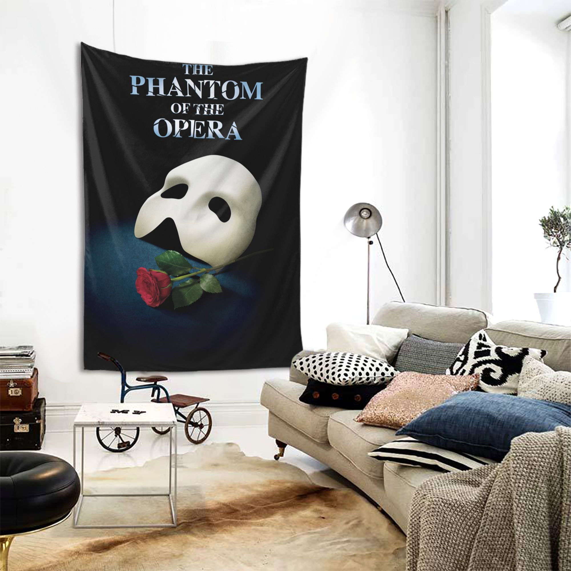 The Phantom Of The Opera Horror Tapestry Poster Printing Wall Hanging ...