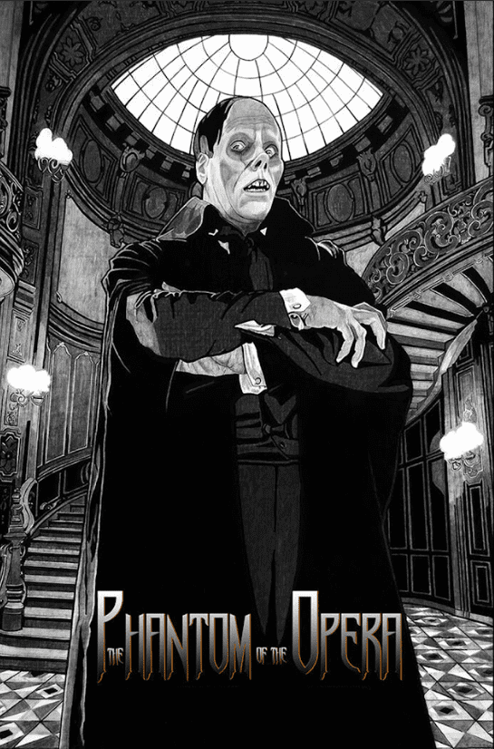 The Phantom of the Opera 1925 Poster 24x36 - Silent Horror Classic Lon ...