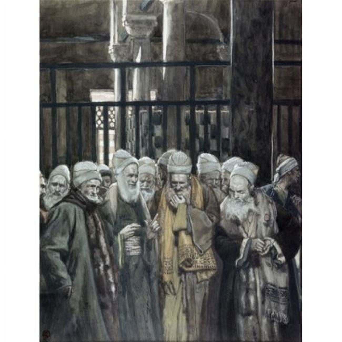 The Pharisees Conspire Together James Tissot 1836-1902 French Poster ...