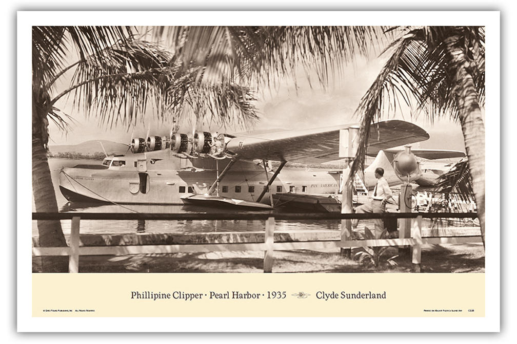 The Phillipine Clipper (Martin M-130) - Pearl Harbor Hawaii 1935 - Pan ...