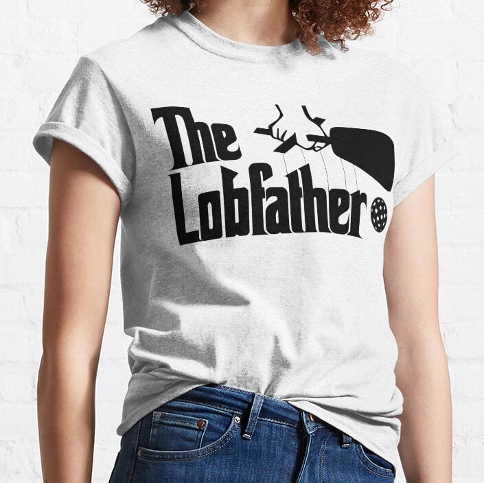 The Pickleball Lobfather - A fun black and white graphic inspired by ...