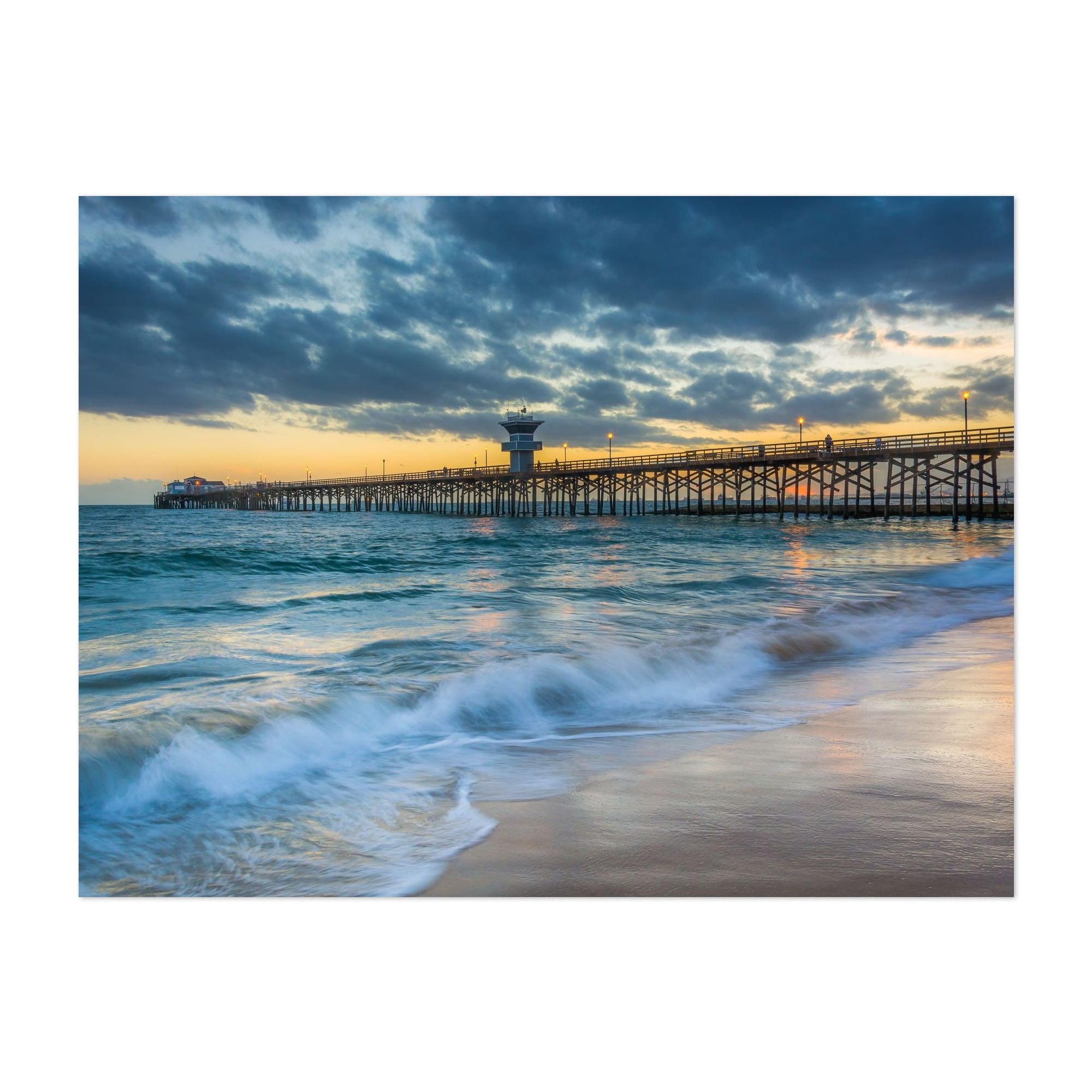 The Pier at Sunset, Seal Beach - Seal Beach California Photography ...
